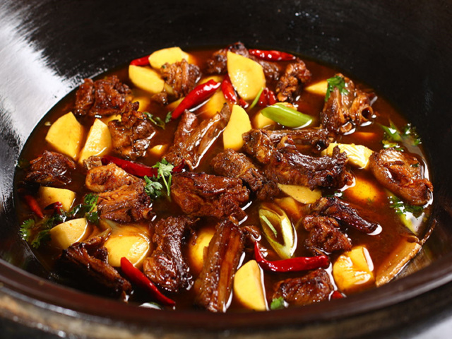 大锅炖,铁锅炖骨头,大锅炖菜食大全_文秘苑图库